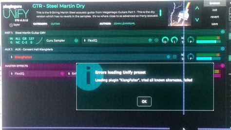 Klangfalter Vst On MacOS Not Working Questions About UNIFY PlugInGuru Forums