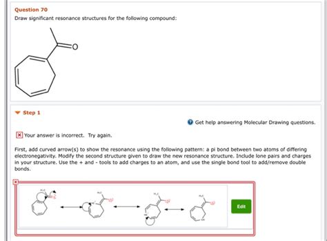 Solved Question 70 Draw Significant Resonance Structures For
