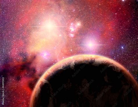 Photo And Art Print Planet In Binary Star System Ordus
