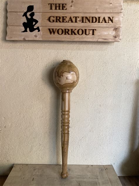 Gada Mace In Teakwood Indic Brands