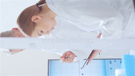 Scientific Laboratory Filled With Various Research Equipment Scientists Are Conducting