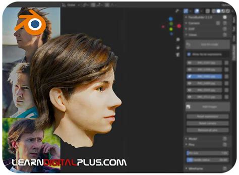 پلاگین Facebuilder لرن دیجیتال پلاس یک پلاگین برای شبیه سازی چهره