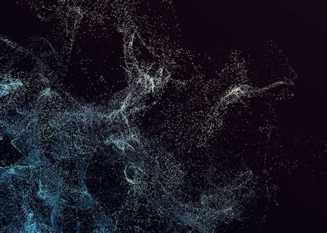 Premium Photo Abstract D Rendering Of Chaotic Particles Flying Cubes In Empty Space Dynamic