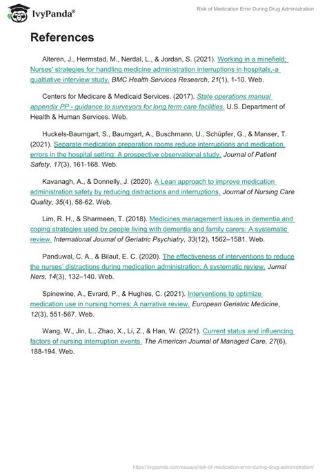 Medication Errors During Drug Administration 301 Words Essay Example