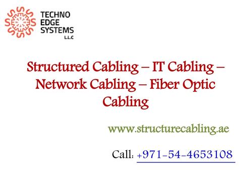 Ppt Structured Cabling Dubai Network Cabling Company In Dubai Powerpoint Presentation Id
