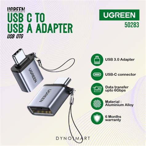 Jual UGREEN USB Type C OTG Male To USB A Female Adapter Konverter ORIGINAL Kota