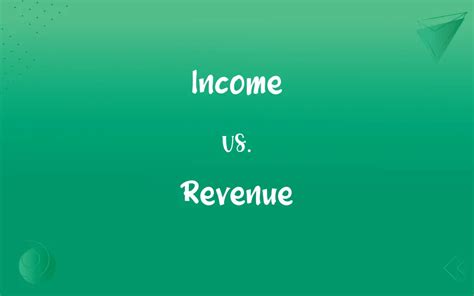 Income Vs Revenue Whats The Difference