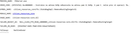 server crash state bags bug reports cfx re community