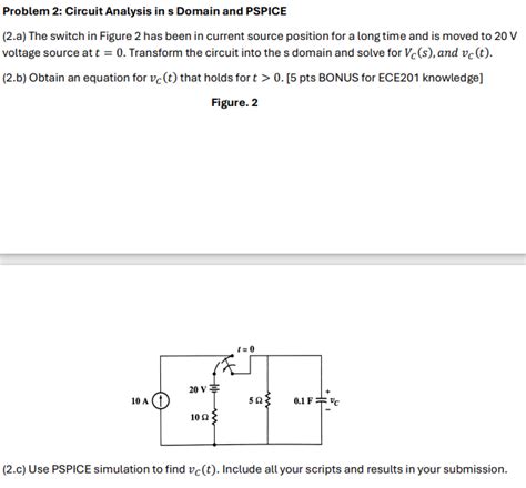 Solved Problem Circuit Analysis In S Domain And Chegg