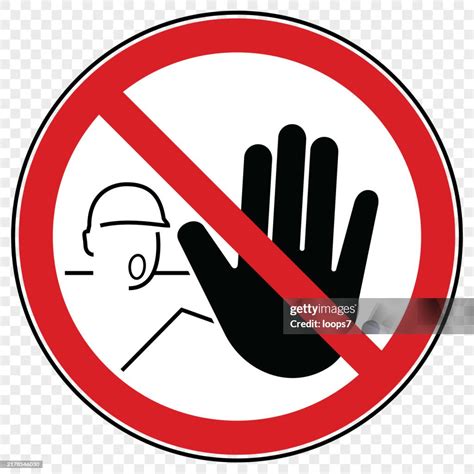 No Entry Safety Sign High Res Vector Graphic Getty Images
