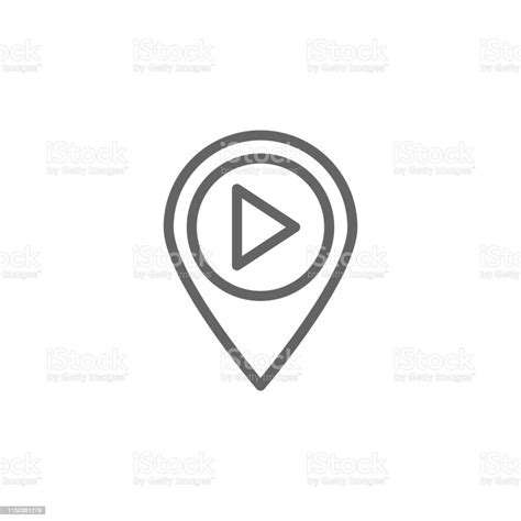 극장 위치 아이콘입니다 극장 아이콘의 요소입니다 웹 사이트 디자인 및 개발 앱 개발을 위한 얇은 라인 아이콘 프리미엄 아이콘 개념에 대한 스톡 벡터 아트 및 기타 이미지