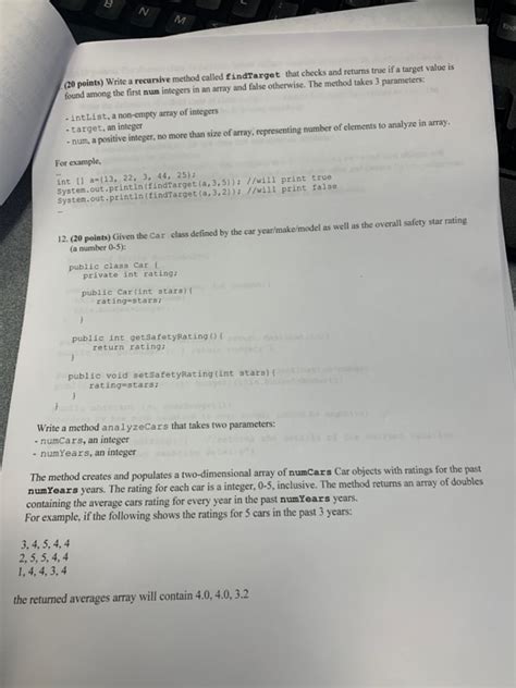 Solved End 20 Points Write A Recursive Method Called