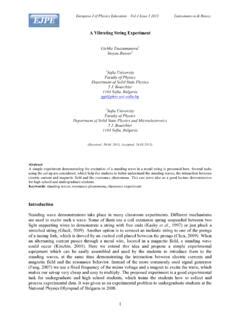 A Vibrating String Experiment A Vibrating String Experiment Pdf PDF PRO