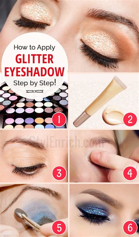 How To Apply Glitter Eyeshadow Step By Step Tutorial