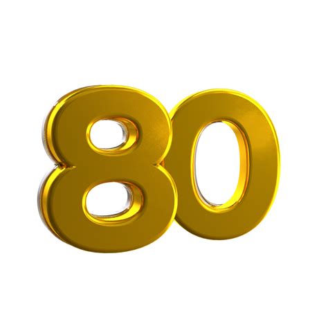 80 Number Wooden Png Number 80 Png Transparent Cartoo Vrogue Co