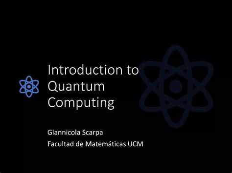 a short introduction to quantum computing and quantum cryptography ppt