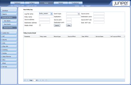 Enable Juniper SRX Firewall Logging REDELIJKHEID