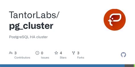 Github Tantorlabspgcluster Postgresql Ha Cluster