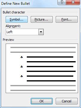 Learn MS Word Creating Bulleted Lists