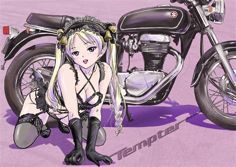 Blonde Maid Tempter With Suzuki Original Ranimebikerbabes