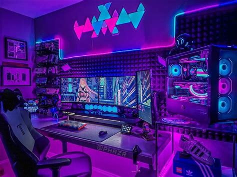 What A Cool Gaming Setup Idea 💖 Gaming Room Setup Gaming Setup Best