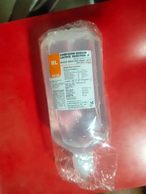 500ml Rl Compound Sodium Lactate Injection At ₹ 40 Bottle Ringer Lactate Injection In Pune