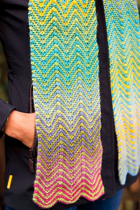 Dreamy Waves Scarf Free Knitting Pattern Knitting Bee