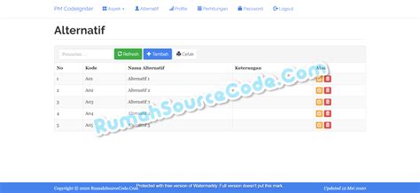 Source Code Spk Metode Profile Matching Codeigniter Tugasakhirid