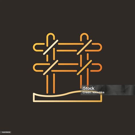 Rebar Binding Vector Colorful Outline Icon Or Logo Stock Illustration