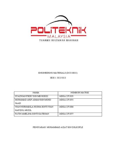 Material Assignment Pdf