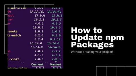 4 Safe Steps To Update Npm Packages Cheat Sheet Josip Miskovic