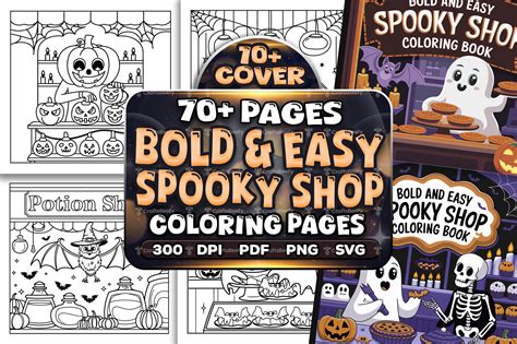Spooky Bold Coloring Pages