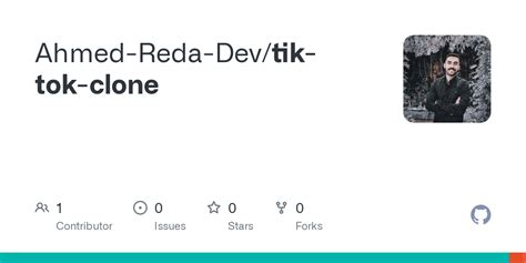 GitHub Ahmed Reda Dev Tik Tok Clone