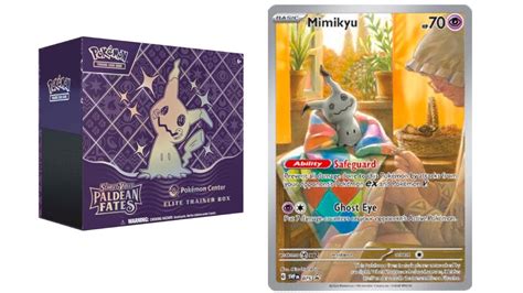 Pokémon Tcg Reveals Paldean Fates Etb With Mimikyu Illustration Rare