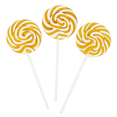 Gold Swirl Lollipops 24 Candy Suckers Individually