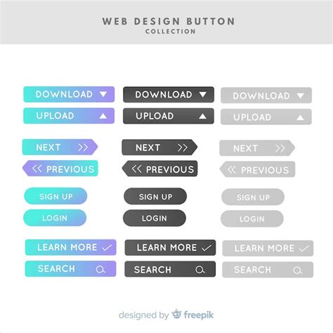 Website Navigation And Buttons