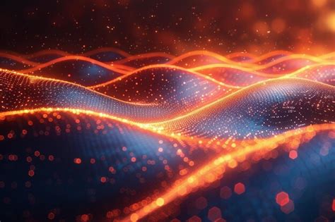 An Abstract Visualization Of Sound Waves Emanating From A Speaker