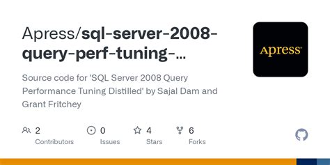 Github Apresssql Server 2008 Query Perf Tuning Distilled Source Code For Sql Server 2008