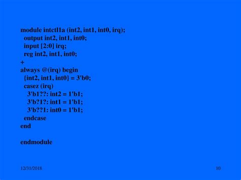 Casez In Verilog There Is A Casez Statement A Variation Of The Case Statement That Permits Z