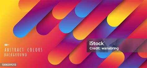 추상 색상 템플릿 Stype 선 패턴 아트워크 템플릿입니다 둥근 선과 그림자 3d 배경과 겹칩니다 일러스트 벡터 0명에 대한 스톡 벡터 아트 및 기타 이미지 Istock