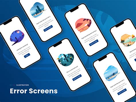 Error Screens By Iiimpact On Dribbble
