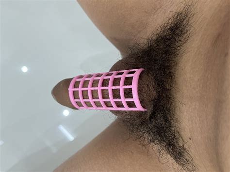 Hairy Penis Strapped By Pink Hair Roller Dnttsenior