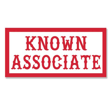 Sticker Known Associate Support 81 Frisco