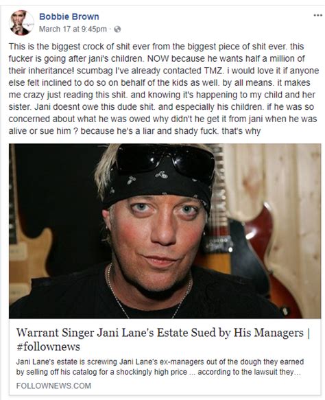 Leave Us Alone Jani Lanes Daughter Taylar Lane Makes Statement About