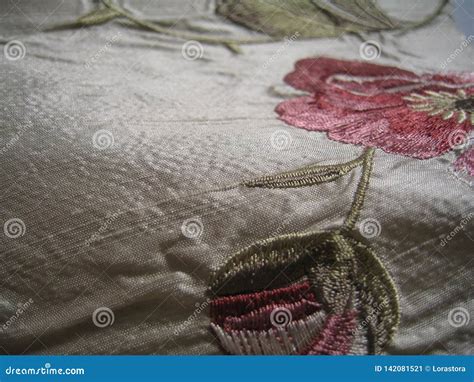 Macro Shot Of The Fabric Stock Image Image Of Thread 142081521