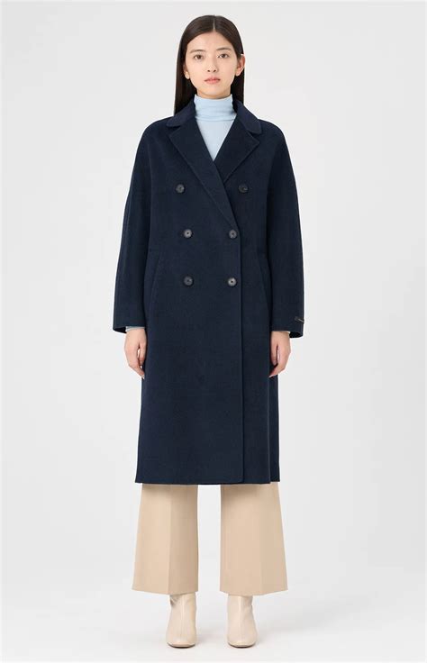 Bylynnshop 더블버튼 루즈핏 핸드메이드 울 코트