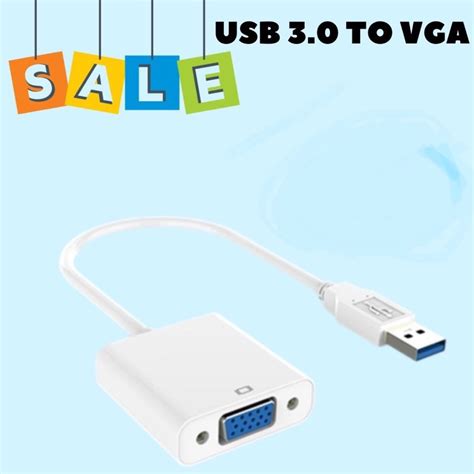 Jual Converter Usb Usb To Vga Usb To Vga Shopee Indonesia