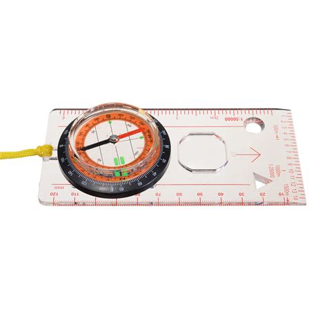 Portable Orienteering Compass Rule Baseplate Map F Grandado
