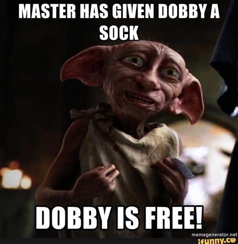 Master Has Given Dobby A Sock Dobby Is Free Ifunny