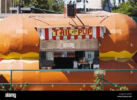 Tail O The Pup Hot Dog Stand Los Angeles California United States Stock